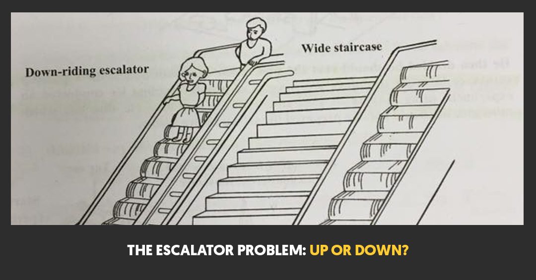 The Escalator Energy Problem: Up or Down?