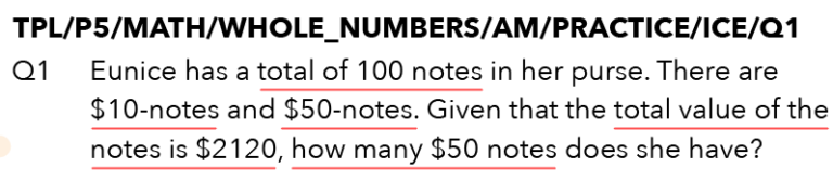 Solving P5 Math Word Problem Sums With The Assumption Method - Primary ...
