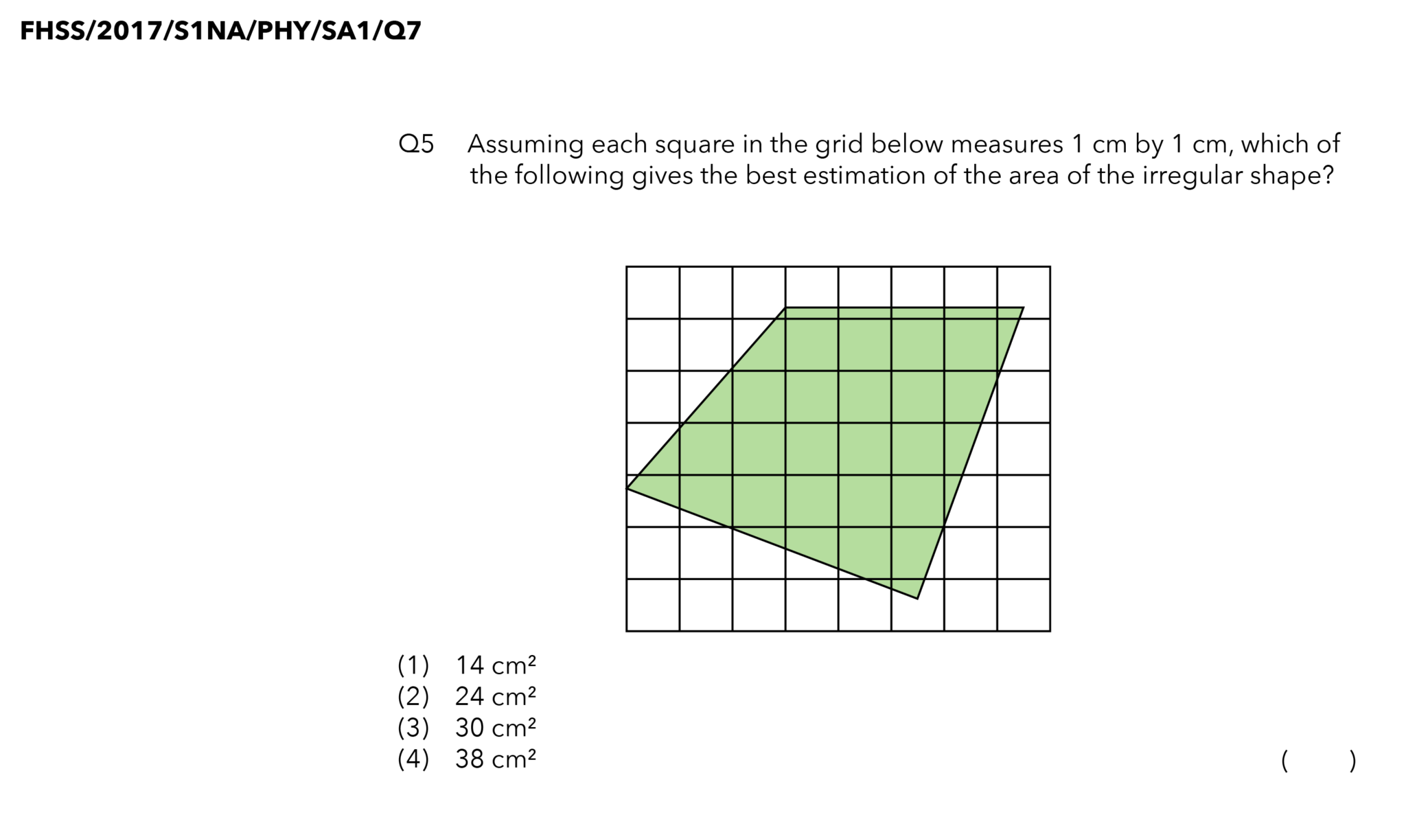 Physical Quantity & Measurements: 3 Steps To Estimate Area of Irregular ...