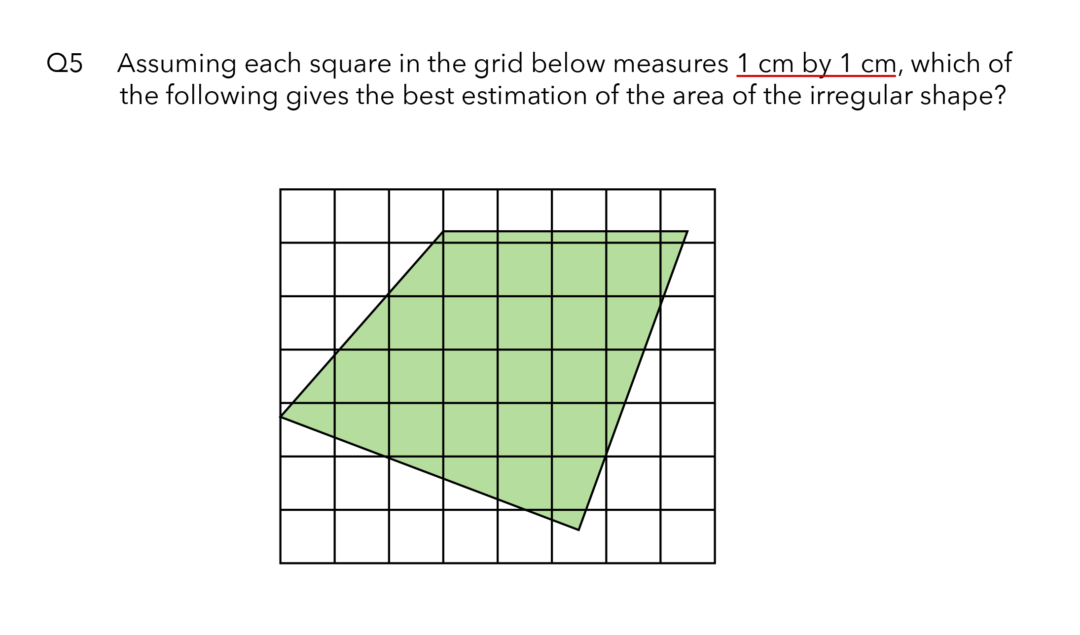 Physical Quantity & Measurements: 3 Steps To Estimate Area of Irregular ...