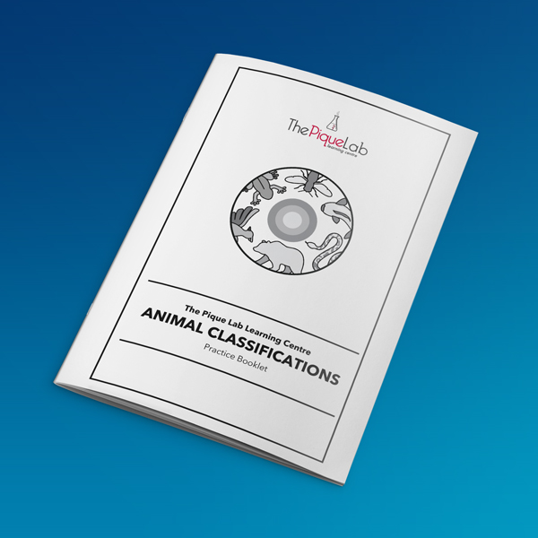 Animal Classification Practice Booklet - The Pique Lab