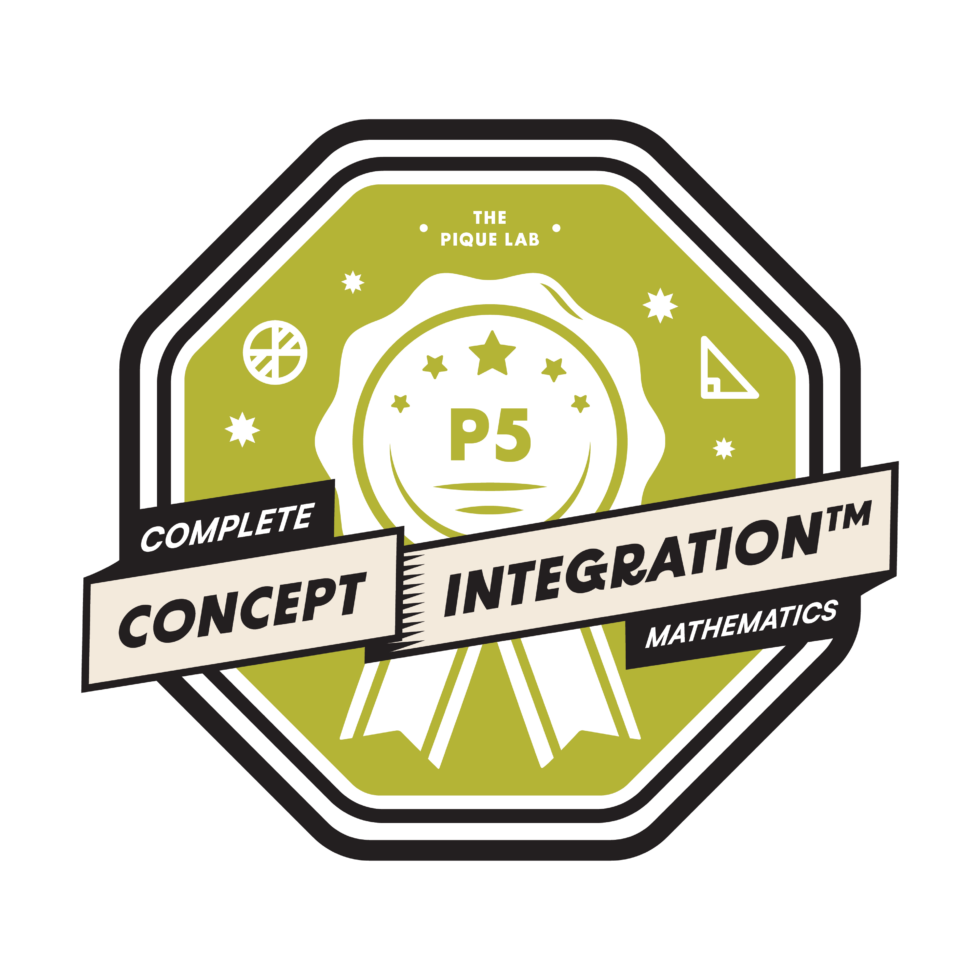 P5 Complete Concept Integration Mathematics Course - The Pique Lab