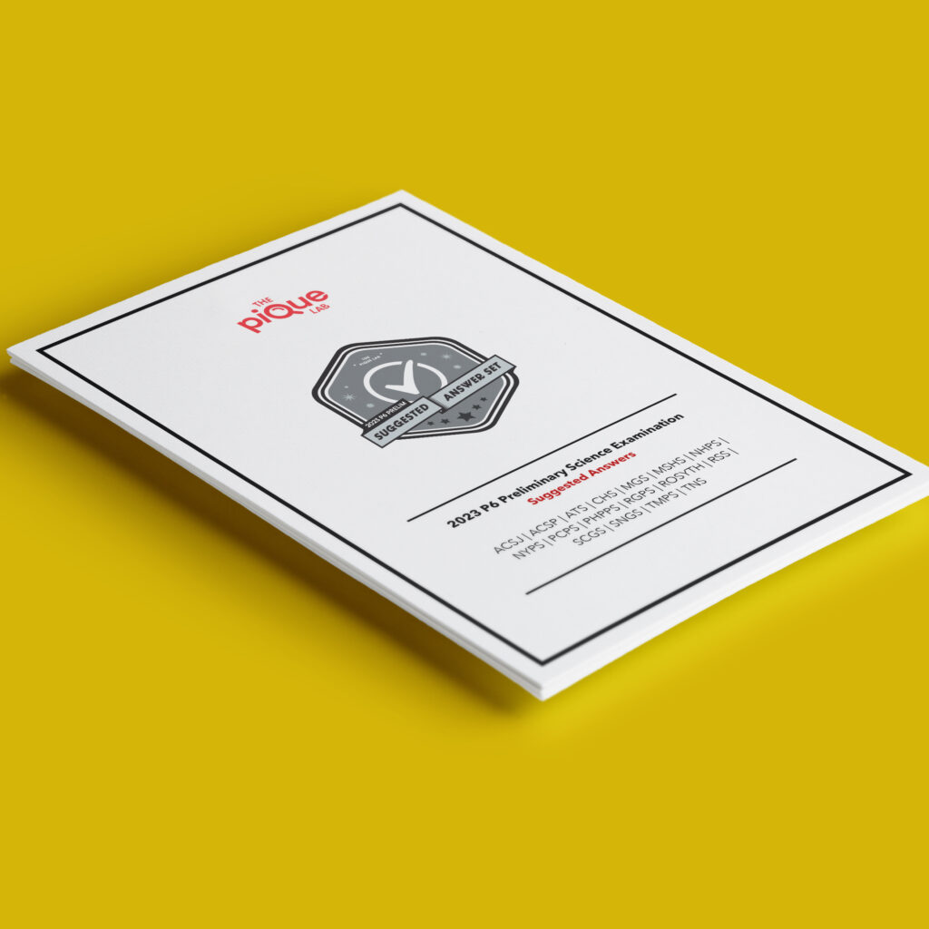 2023 P6 Science Prelim Answer Set - The Pique Lab